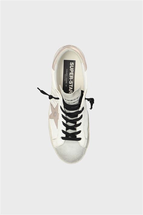 Golden Goose Vintage Deri Sneaker Bayan Ayakkab Gwf F Beyaz Exxeselection