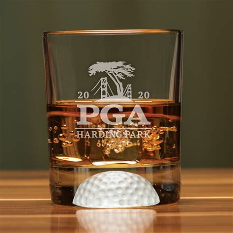 125 Oz Double Old Fashioned Glass With Frosted Golf Ball Bottom