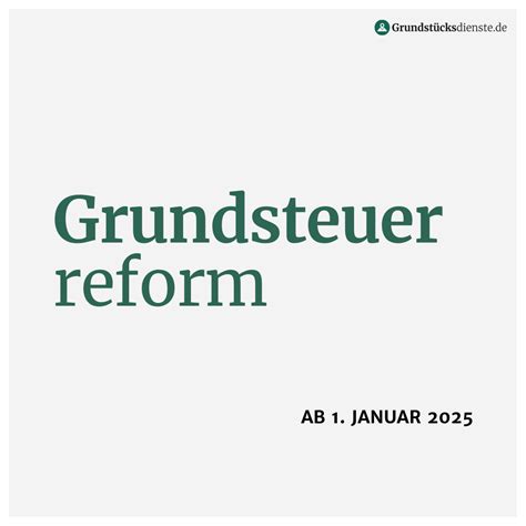 Grundsteuerreform Grundstücksdienste de