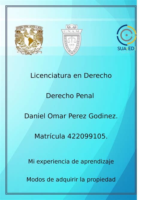 Pérez D A2u5 Bdr Bienes Y Derechos Reales Licenciatura En Derecho