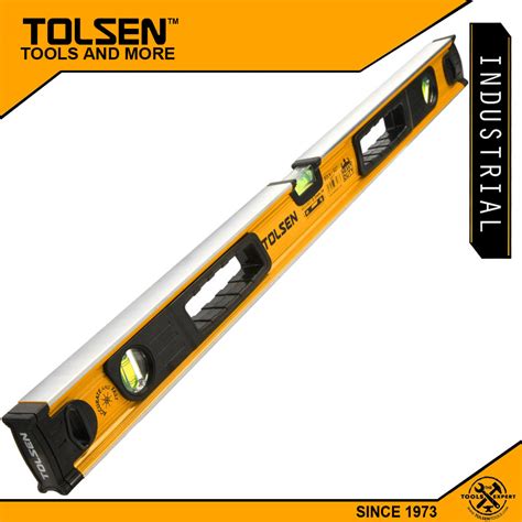 Tolsen Industrial Grade Aluminum Spirit Leveler 100cm 40 Anti Shock