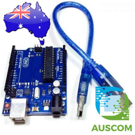 Arduino Compatible Uno R ATMega P USB Cable AUSCOM Computers Controls