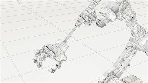 Industrial Robot Arm Game Asset 3d Model 150 Ma Fbx C4d Max Free3d
