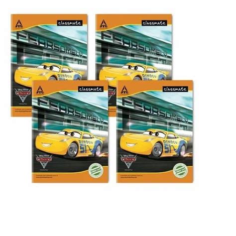 Paper Cover Classmate Notebook Four Lines With Gap Size A4 Pack Of 4