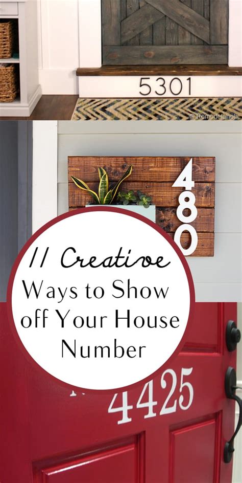 Creative Ways To Show Off Your House Number How To Build It