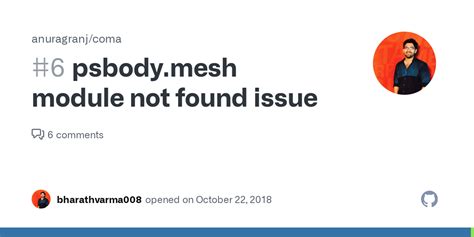 Psbody Mesh Module Not Found Issue Issue Anuragranj Coma GitHub