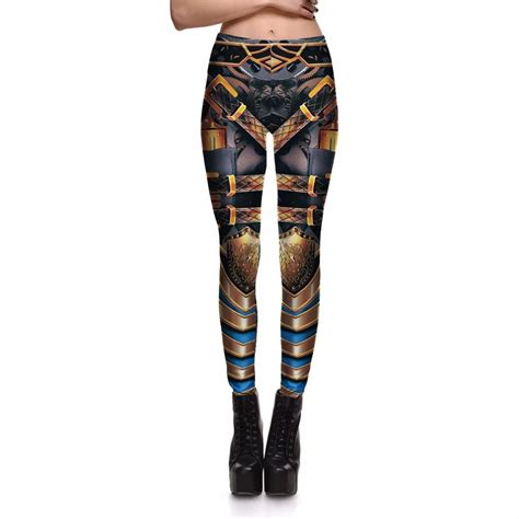 Leggings Womens Snakeskin Leather Belt Rope Shield Leggings Digital