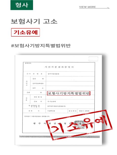 보험사기방지특별법위반 성공사례