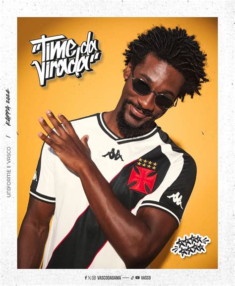Nova Camisa Branca Do Vasco Da Gama 2024 2025 Kappa MDF