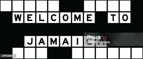 단어에 알파벳 문자 자메이카에 오신 것을 환영합니다 십자말 풀이 배경에 가로세로 낱말퍼즐에 대한 스톡 벡터 아트 및 기타 이미지 가로세로 낱말퍼즐 관광 관광객