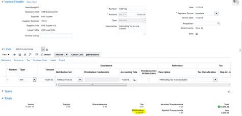 Creating Withholding Tax Invoice In Oracle Fusion Applications Doyensys Blog