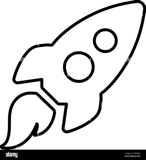 Fast Project Launch Rocket Start Up Icon Use For Designing And Developing Websites