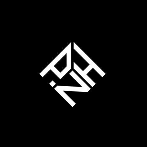 Pnh Letter Logo Design On Black Background Pnh Creative Initials