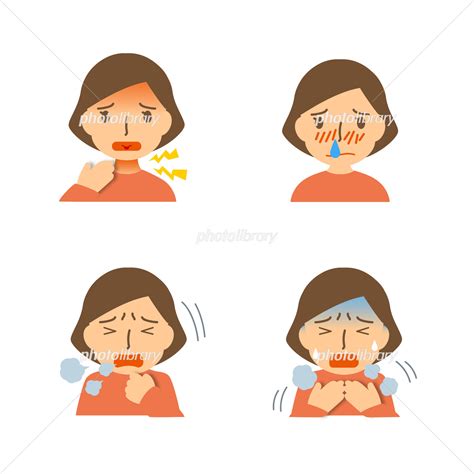 体調不良の女性の顔 イラスト素材 6463766 フォトライブラリー Photolibrary