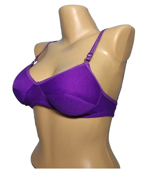 Buy Lovemenoshy Cotton Push Up Bra Purple Online At Best Prices In