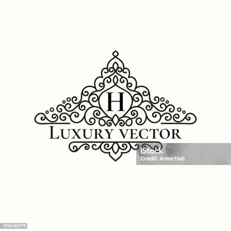 흰색 배경에 검은 색 벡터 장식이있는 프레임 우아하고 고전적인 요소 보석 미용 및 패션 산업에 사용할 수 있습니다 로고 엠블럼 또는 원하는 아이디어에 적합합니다 0명에 대한