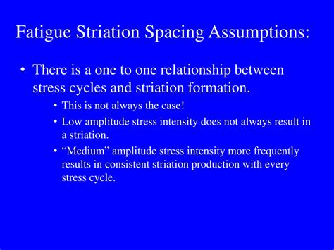 PPT Fatigue Striation Spacing Measurement PowerPoint Presentation