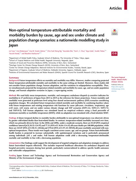 Pdf Non Optimal Temperature Attributable Mortality And Morbidity Burden By Cause Age And Sex