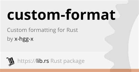 CustomFormat Rust Library Lib Rs