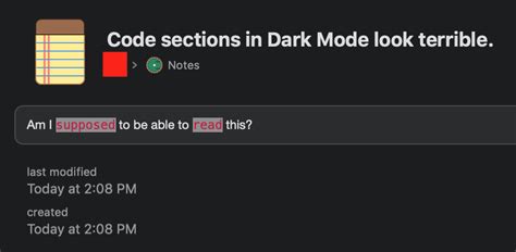 code markdown is bad is dark mode on mac r 1password
