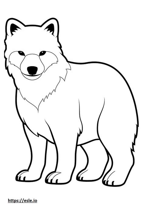 Arctic Fox Coloring Pages Free Printable