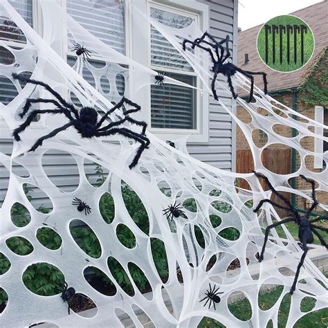 Giant Beef Netting Spider Webs Halloween Decoration 450 Sqft Super Stretchy Diy