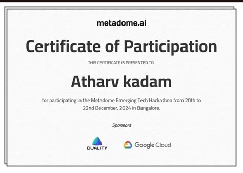 atharv kadam on linkedin hackathonexperience techinnovation learningjourney emergingtech…
