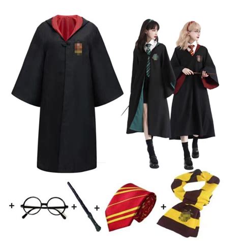 พร้อมส่ง 5 ชิ้น ชุดแฮรี่ พอตเตอร์ เสื้อคลุมแฮรี่ ชุดฮาโลวีน ชุดพ่อมด Halloween สำหรับเด็ก สำหรับ