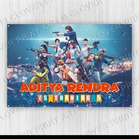 Jual Backdrop Ulang Tahun Game Shopee Indonesia