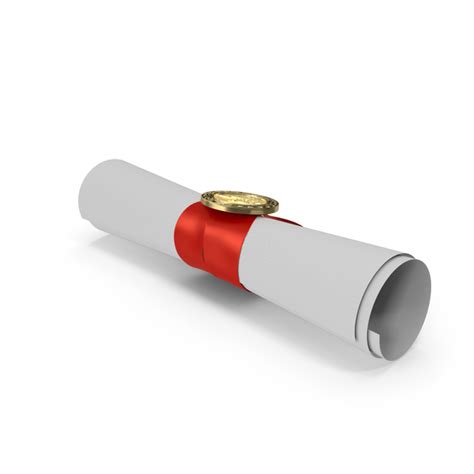 Degree Scroll Red Ribbon With Diploma Medal Png Images And Psds For