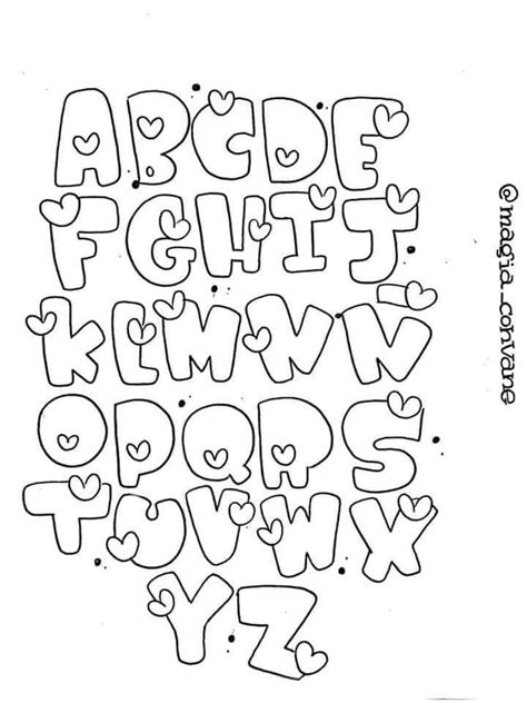 Alphabet Lettering Styles With Hearts And More