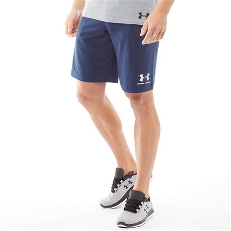 Buy Under Armour Mens Sportstyle Charged Cotton Shorts Academyonyx White
