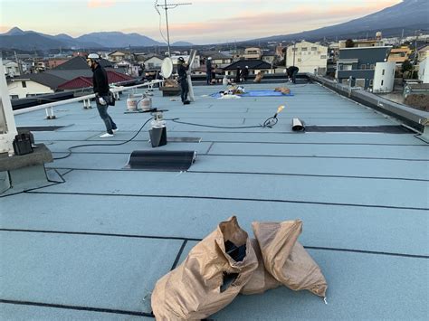 静岡県貴船町 アパート屋上アスファルト防水工事