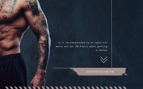Can You Workout After Getting A Tattoo