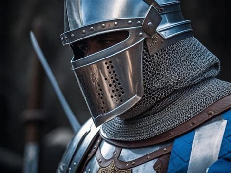 Premium Ai Image Medieval Templar Knight