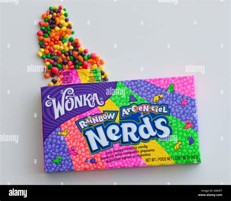 A Box Of Rainbow Nerds Candy Currently Sold By Nestlé Under Their Willy Wonka Candy Company