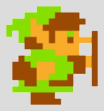 Link Zelda Sprite 8 Bit Link Tattoo Link Pixel Art Video Game Pixel Art