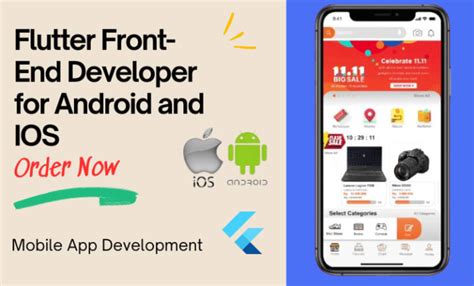 Be Your Flutter Front End Developer And Mobile App Ui Ux Design For Android Ios By