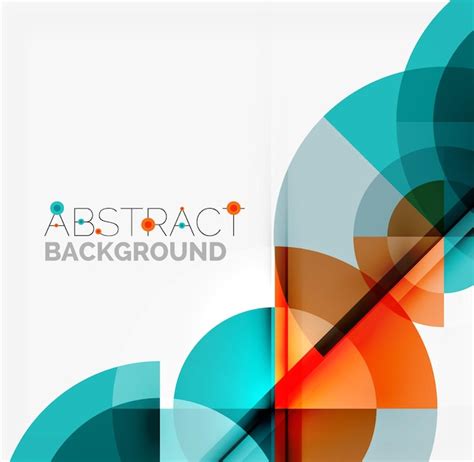 Premium Vector Geometric Design Abstract Background Circles