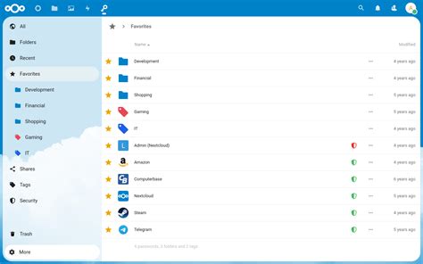passwords apps app store nextcloud