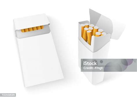 담배 빈 팩 패키지 상자 3d 벡터 현실적인 모의 최대 벡터 일러스트 3차원 형태에 대한 스톡 벡터 아트 및 기타 이미지 3차원 형태 공란 구름 Istock