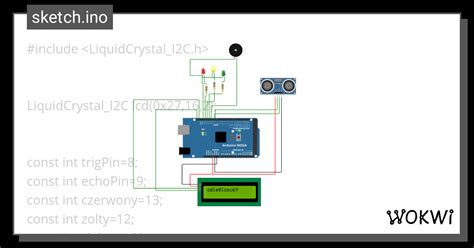 czujnik odległosci Wokwi ESP32 STM32 Arduino Simulator