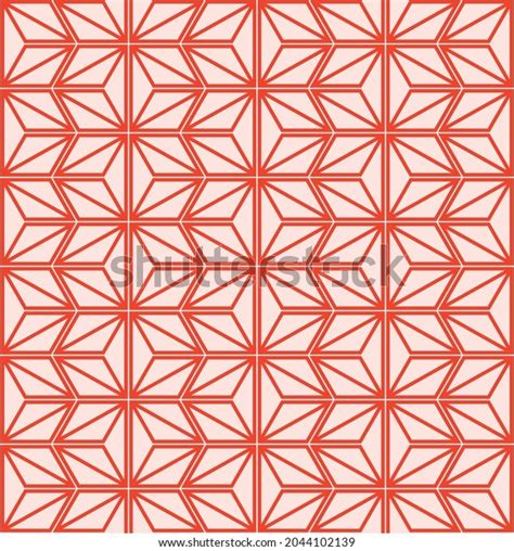 Japanese Hexagon Star Line Vector Seamless Stock Vector Royalty Free 2044102139 Shutterstock