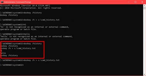 Use Windows Command Prompt History On Windows 10 Technastic