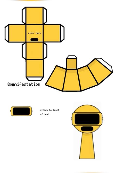Sprunki Papercraft Paper Doll Template Paper Doll Printable