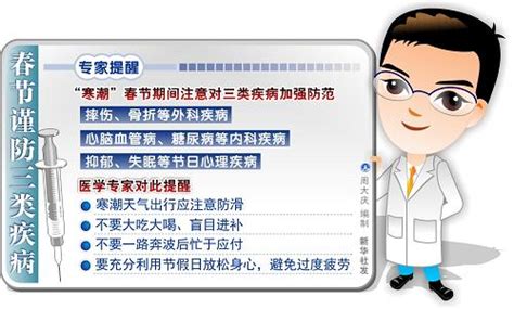 春节谨防三类疾病