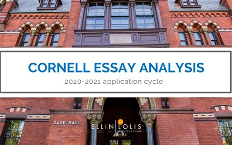 2020 2021 Cornell Essay Analysis Ellin Lolis Consulting