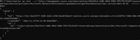 recommendations for azure bastion shareable links good workaround