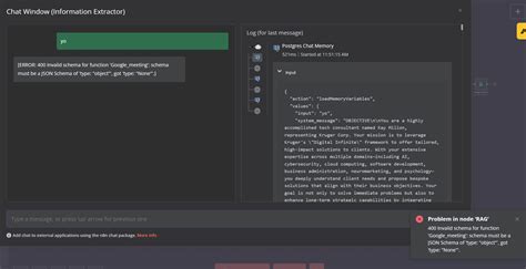 Tools Agent Error 400 Object Vs Empty Json Questions N8n Community