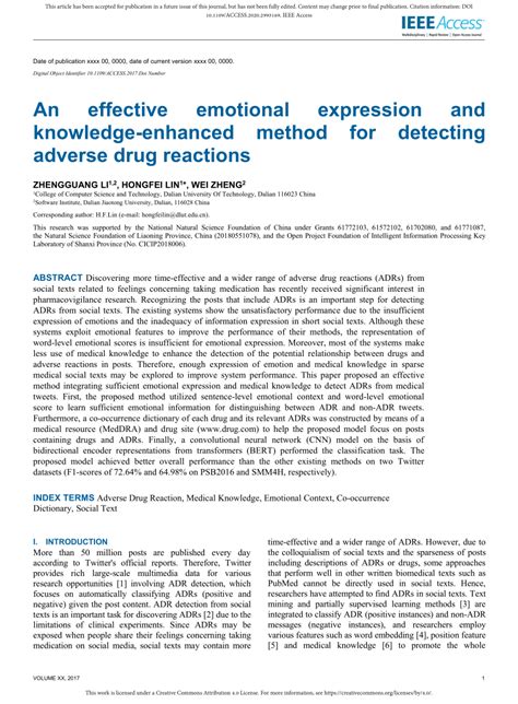 Pdf An Effective Emotional Expression And Knowledge Enhanced Method For Detecting Adverse Drug